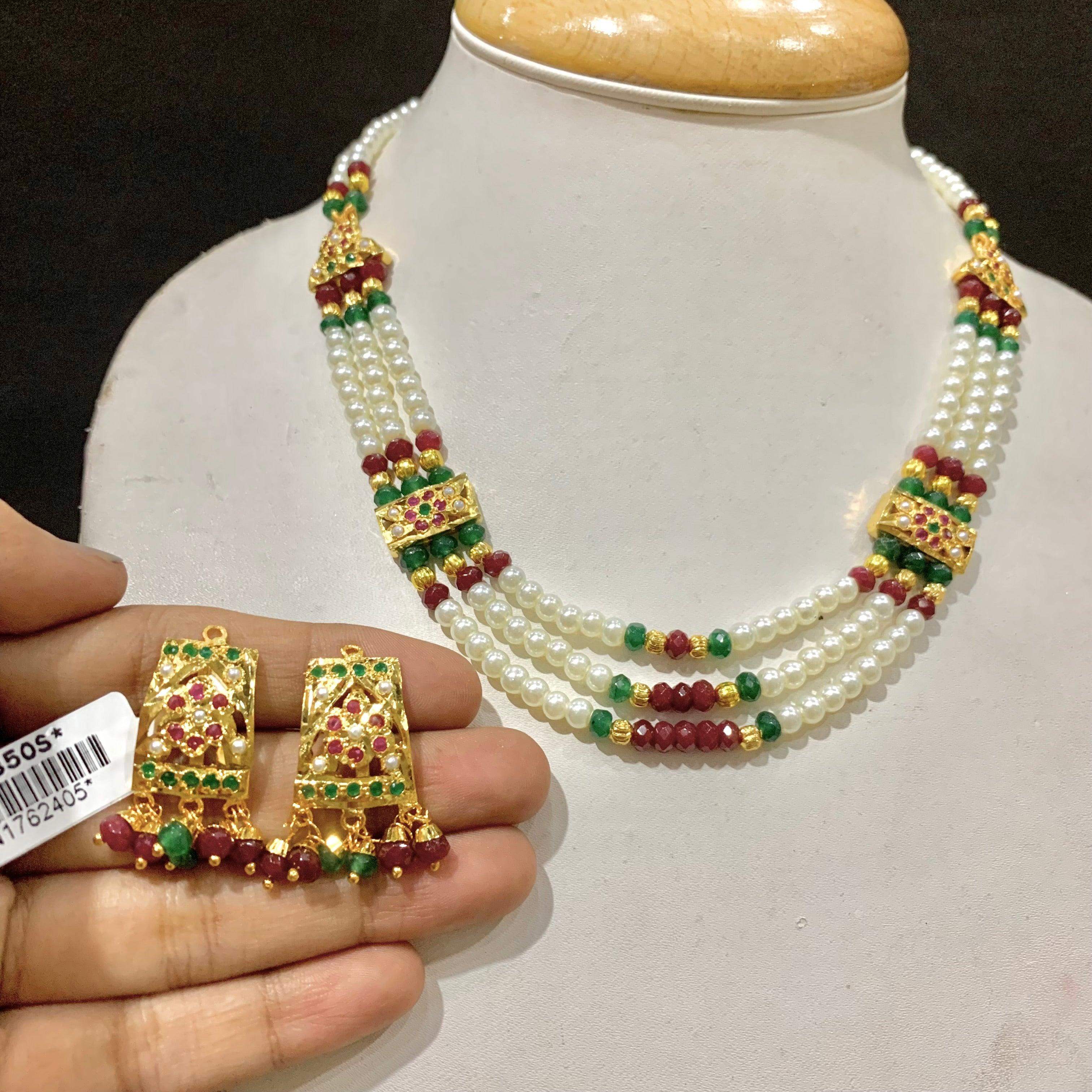 Buy Latest Jadau Necklace Sets Online (2024)- Vijay & Sons