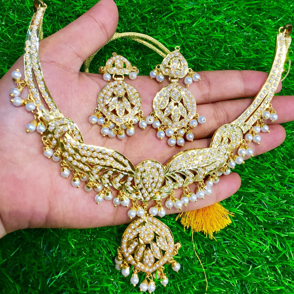 Buy Latest Jadau Necklace Sets Online (2024)- Vijay & Sons